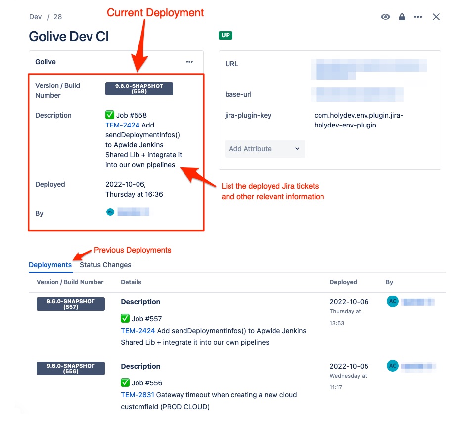 Track Application Deployments